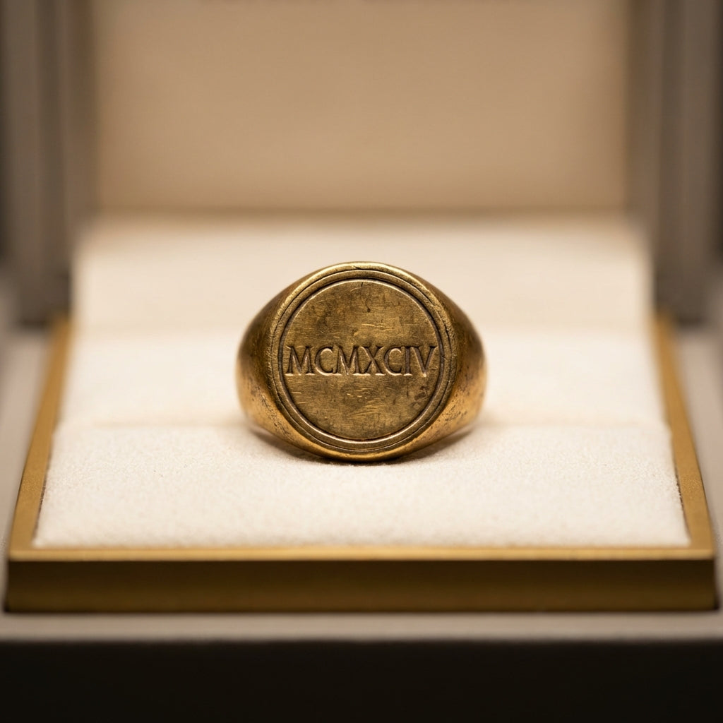 gold roman numeral ring: how 666 is written in Roman numerals and what ...